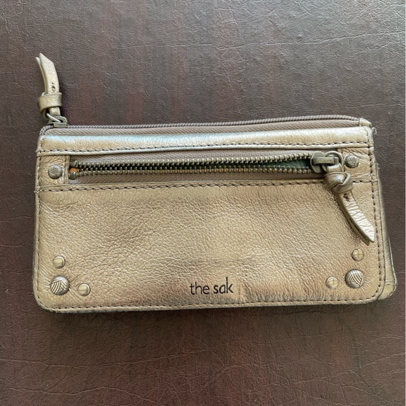 The Sak | Bags | The Sak Gold Sanibel Leather Wallet | Poshmark